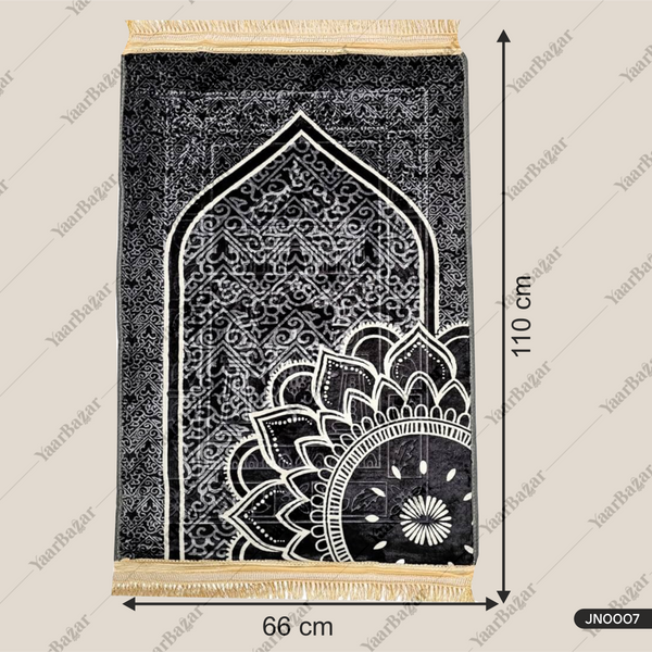 Velvet Prayer Rug Musalla Mat with (Square Design) – Yaar Bazar